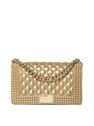 Marc Ellis Marc Ellis New York Sac à bandoulière pour femme Rubber 100% Rubber 25x15x8 cm, Or et or clair, Taille unique