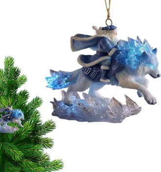 Generico Weihnachtsbaum-Anh&auml;nger mit Weihnachtsmann auf Schlitten, flach, 2D-Display, Weihnachtsmann-Anh&auml;nger aus Acryl, f&uuml;r Weihnachtsbaum, f&uuml;r Fensterbank, T