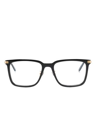 Cartier lunettes de vue carrées à logo gravé - Noir