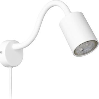 Eglo LED Wandlampe Portella, Wandleuchte innen schwenkbar, Wandstrahler f&uuml;r Schlafzimmer und B&uuml;ro, Leselampe aus Metall in Wei&szlig;, warmwei&szlig;