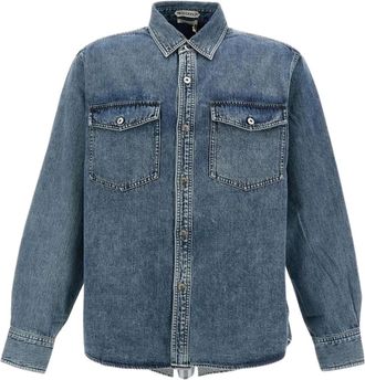 J.W.Anderson Homme, Vestes, Bleu, Taille: XL Chemise en denim oversize