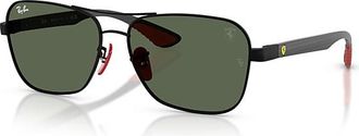 Ray-Ban Rb8336m Scuderia Ferrari Collection Sonnenbrillen Carbon Dunkel Fassung Grün Glas 58-15