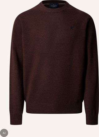 Hackett Pullover Lambswool Crew braun