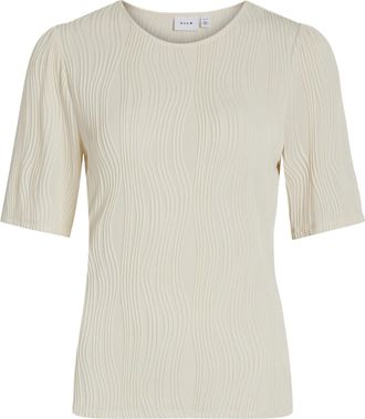 Vila Vinira O-Neck Puff 2/4 Top/R