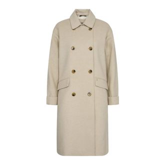 Mos Mosh Mmvenice Wollmantel - - Coats - Damen - Grau - XL