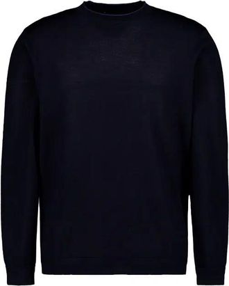 Emporio Armani Herren Pullover blau unifarben