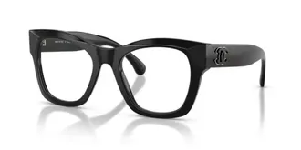 Chanel CH3498 Cat-Eye Acetate Eyeglasses - Black