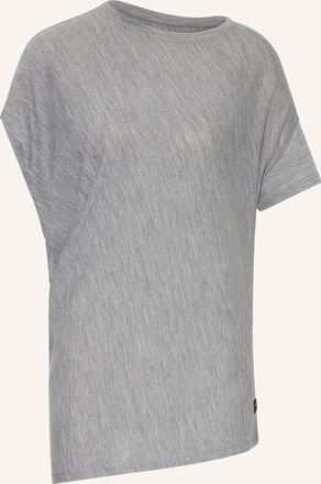 super.natural T-Shirt Yoga Loose Mit Merinowolle grau