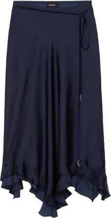 Zadig&Voltaire Femme, Jupes, Bleu, Taille: 40 FR Jeto Satin Skirt