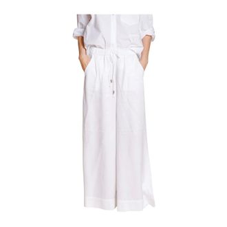 Mason's Femme, Pantalons, Blanc, Taille: 38 FR Pantalon Jogger Chino Portofino