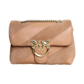 Pinko Ledertasche mit Schulterriemen - - Bags - Damen - Rosa - ONE SIZE