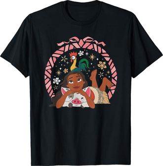 Disney Princess Vaiana Hei Hei and Pua Holiday T-Shirt