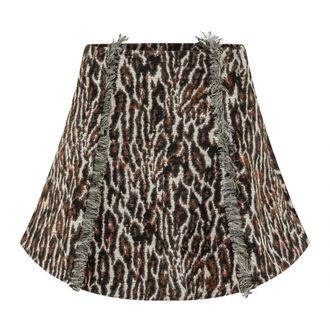 Ganni Leopard Jacq Rock - - Skirts - Damen - Mehrfarbig - 2XS