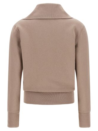 Balenciaga Slim Zip Sweatshirt - Beige
