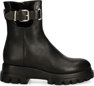 AGL bottines en cuir - Noir