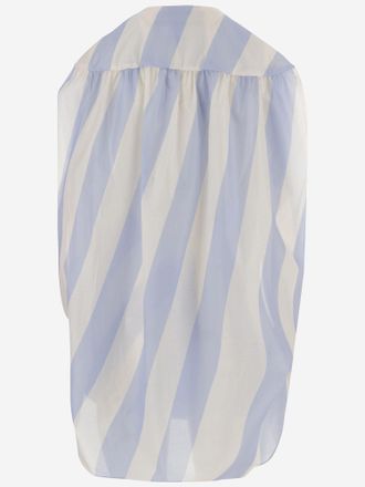 Jacquemus Womens Cotton Shirt Striped Pattern Multicolour