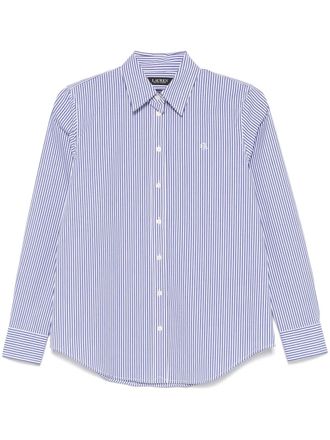 Lauren Ralph Lauren chemise &agrave; rayures - Bleu