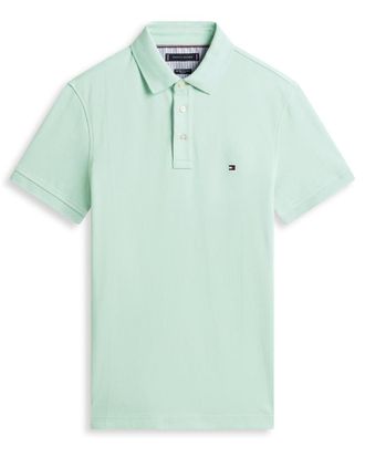 Tommy Hilfiger Piqu&eacute;-Poloshirt Slim Fit 1985 mit Stretch und Logo-Stickerei in