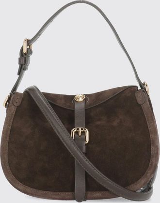 Etro Mini-Handtasche von aus Velours-Kalbsleder mit Patte und Schnalle