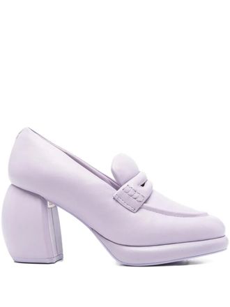 Martine Rose x Clarks mocassins à talon épais 80 mm - Violet