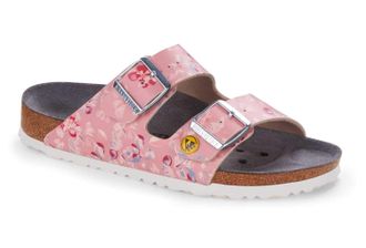 Birkenstock Damen Pantolette Arizona ESD Flower Field Rose 36