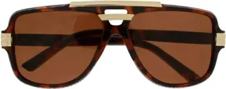 Dansk Copenhagen unisex, Accessoires, Brun, Taille: ONE Size Lunettes de soleil aviateur protection Uv400