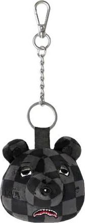 Sprayground Sprayground - Porte-cl&eacute;s t&ecirc;te dours &agrave; carreaux - unisex - Accessoires - Gris - Taille: ONE Size