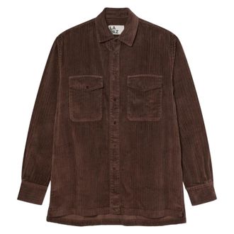 La Paz Aguiar Overshirt - - Shirts - Herren - Braun - S