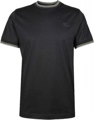 Karl Lagerfeld Homme, Tops, Noir, Taille: L Ras de cou