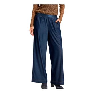 In Front Weite Hosen - - Trousers - Damen - Blau - S