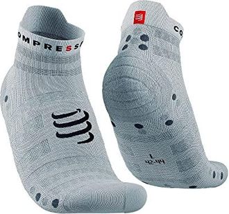 Compressport Chaussettes unisexes pour adulte, Blanc/alliage, 39-41