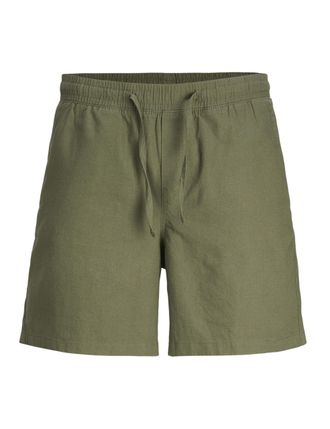 Jack & Jones Plus Size Herren JPSTJAIDEN JJSUMMER Linen BLE PLS Shorts, Dusty Olive, 48