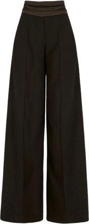 D.exterior Femme, Pantalons, Noir, Taille: 34 FR Wide Pantalons