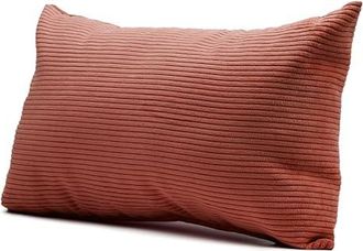 Gözze Kissen Capri, Dekokissen in Feincord-Optik, Weiches Sofakissen mit Füllung, 100% Polyester, 30 x 50 cm - Zimt