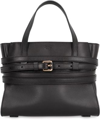 Moschino Womens Handbag Tie Me Small Leather Black Sheep Handbags Hand Bags