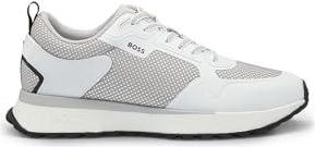 BOSS Hommes Jonah Runn Baskets en m&eacute;lange de mati&egrave;res avec Mesh et Logos