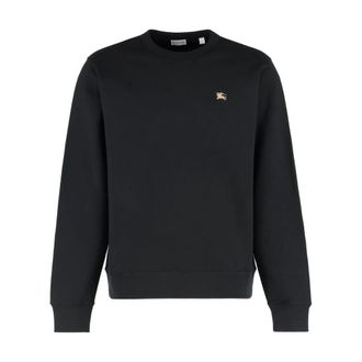 Burberry Logo Baumwoll-Sweatshirt - - Sweatshirts & Hoodies - Herren - Schwarzk - XL