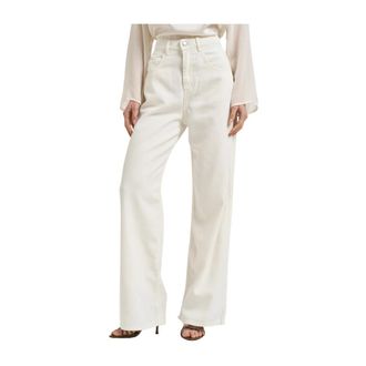 Icon Denim Los Angeles Femme, Jeans, Blanc, Taille: W25 Poppy Wide Jeans