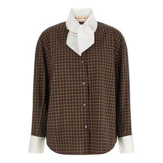 Marni Damen, Blusen & Hemden, Braun, 2XSGr&ouml;&szlig;e