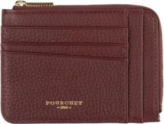 Pourchet Femme, Accessoires, Rouge, Taille: ONE Size Club Flat Card Wallet