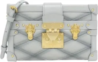 Louis Vuitton Pre-owned Petite Malle Lamb Shoulder Bag - Femme - Pre-owned - Bleu - Taille: ONE Size