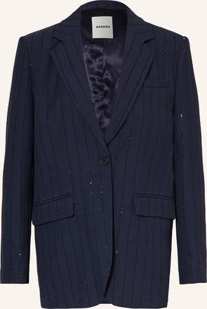 Sandro Sandro Longblazer Mit Pailletten blau