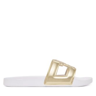 Tommy Hilfiger Pantoletten Tommy Hilfiger Monogram Pool Slide FW0FW09525 Goldfarben