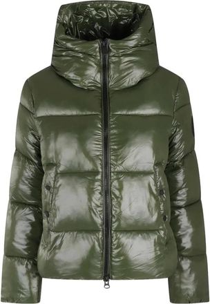 Save The Duck Femme, Vestes, Vert, Taille: 38 FR Veste &agrave; capuche Biddy
