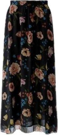 Oui Femme, Jupes, Multicolore, Taille: 40 FR Jupe Midi Fleurie