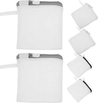 Healifty 6 St&uuml;ck W&auml;schenetze mit Duftperlenbeutel Kleines Dickes Netzmaterial Antihaft W&auml;schesack f&uuml;r Waschmaschine Farbsortierend und Sch&uuml;tzender Organizerbeu