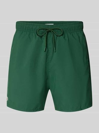 Lacoste Badeshorts mit Logo-Stitching