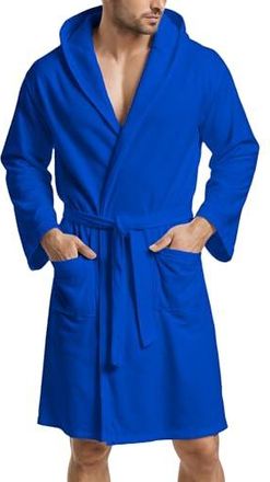 Petti Artigiani Italiani PETTI - Peignoir Femme, Peignoir Homme, Peignoir de Bain, Peignoir de Bain Femme, Peignoir de Bain Homme, Bleu Électrique