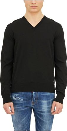 Dsquared2 Homme, Pulls, Noir, Taille: 2XL Pull Col V