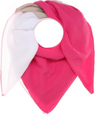 Zwillingsherz Musselin Viereckstuch mit Wolle für Damen Mädchen Jungen - Hochwertiges Damenschal - Strick-Waren Frühjahr Herbst Winter, 16210.3, Länge: 131 cm, Brei